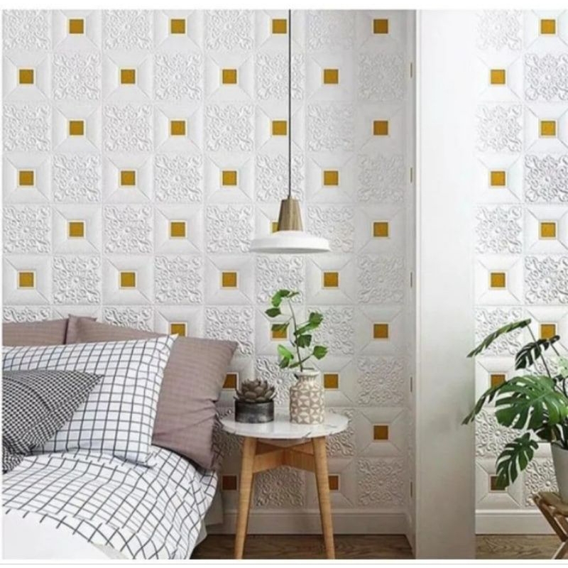 Jual Wallpaper Dinding Foam Batik 70cmx 70cm 3d foam bata wallpaper ...