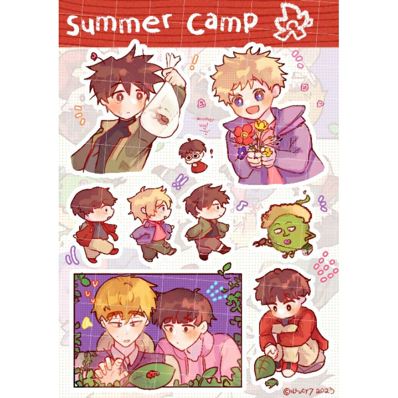 Jual [LUCY] MP100 Original FANMERCH Glitter Sticker Kisscut A5 Mob ...