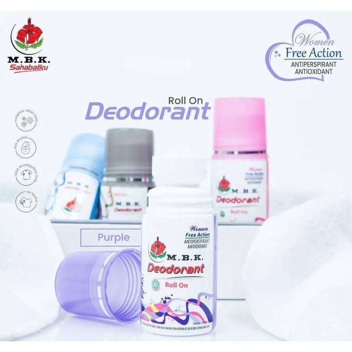 Jual MBK Deodorant Roll On Pria dan Wanita 40ml / Deodoran MBK Roll On ...