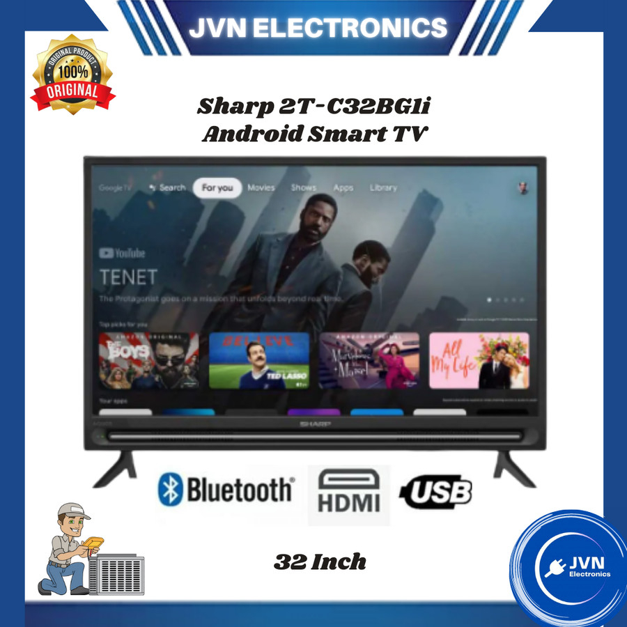 Jual Sharp 2T-C32BG1i 32 Inch Android Smart TV | Shopee Indonesia