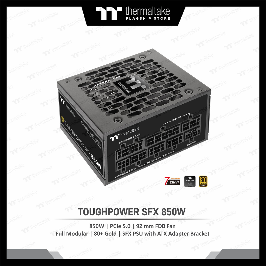 Jual Power Supply Thermaltake Toughpower SFX 850W Gold - TT Premium Edition PS-STP-0850FNFAGE-1 ...