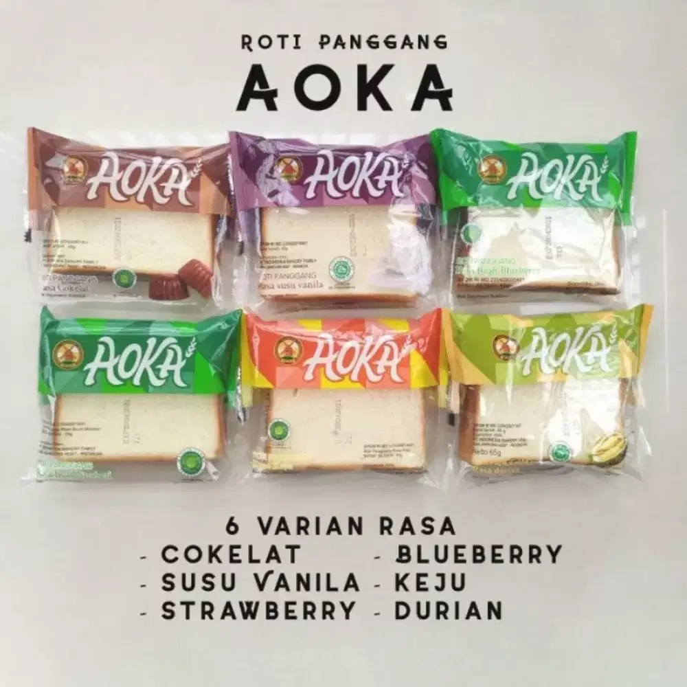 Jual Roti AOKA Roti Panggang 65gr | Shopee Indonesia