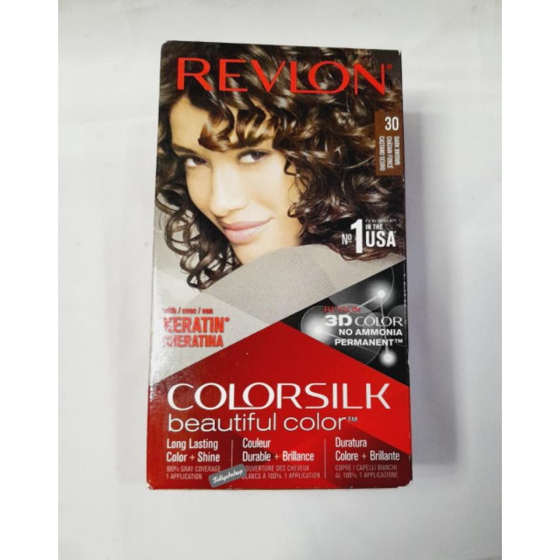 Jual Revlon colorsilk semir pewarna rambut 30 dark brown | Shopee Indonesia