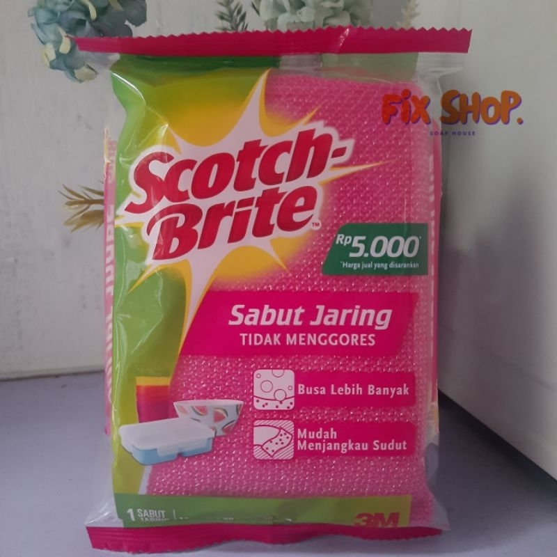 Jual 3M Scotch Brite Sabut Jaring Sabut Cuci Piring | Shopee Indonesia