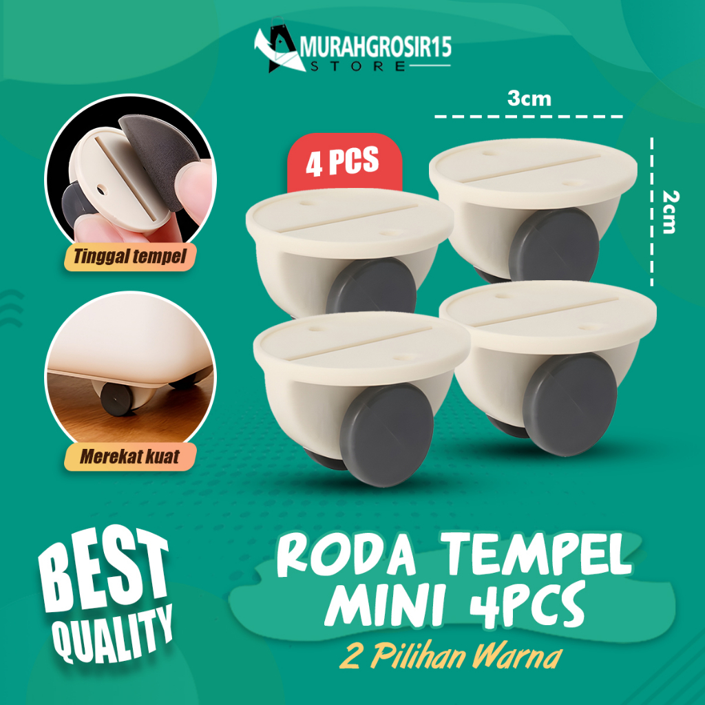Jual Roda Tempel Set Isi 4 Roda Tempel Mini Roda Tempel Serbaguna Roda ...