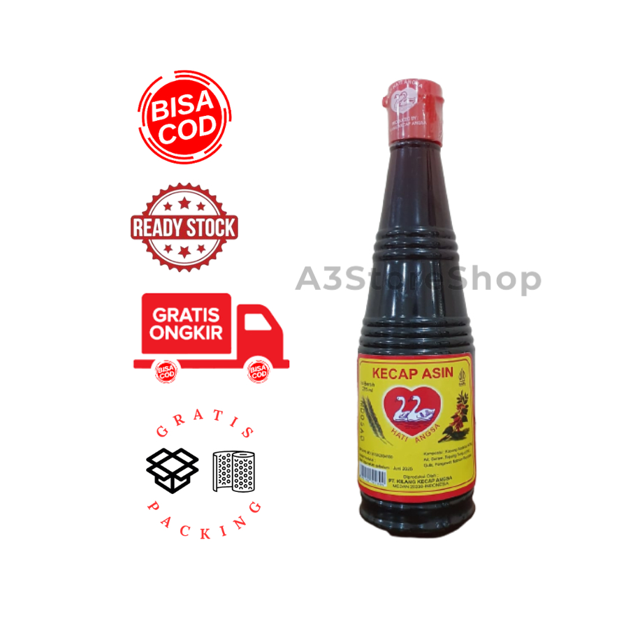 Jual Kecap Asin 275 ml Hati Angsa kecap medan Halal saus saos COD ...