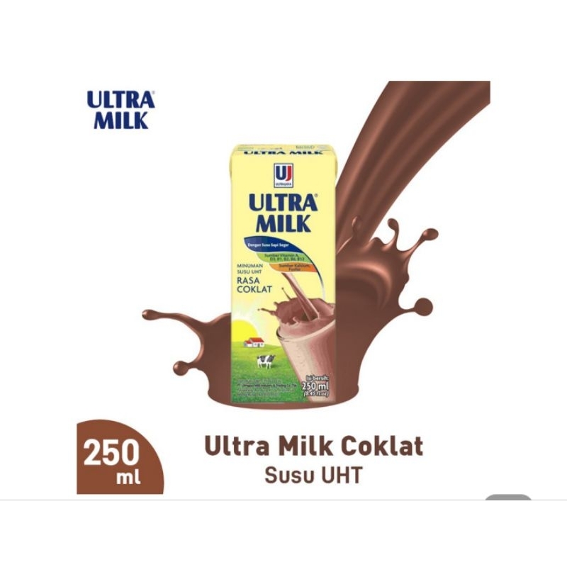 Jual ULTRA MILK Susu UHT Coklat 250ml | Shopee Indonesia