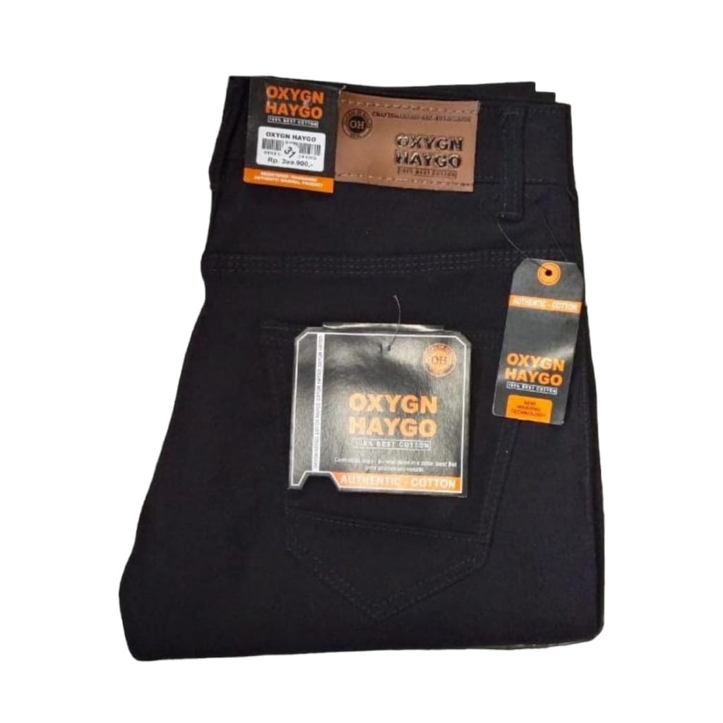 Jual haygo oxygn celana panjang pria naomi bahan katun bisa cod | Shopee Indonesia