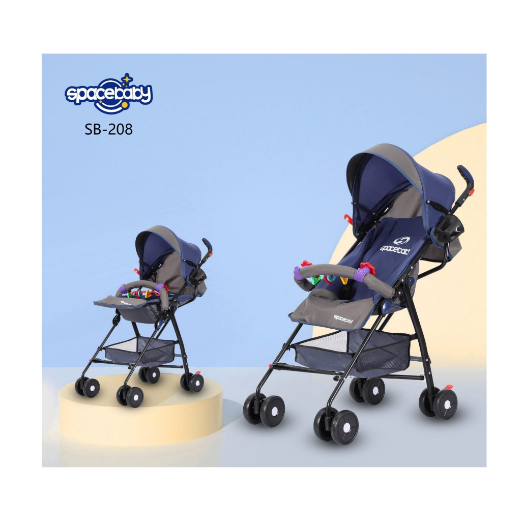 Jual Kereta Dorong Bayi - SPACE BABY STROLLER SB 208 BUGGY 3 POSISI 30 ...