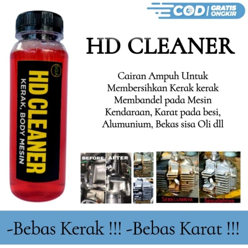Jual HD CLEANER 250ML, Degreaser Obat Pembersih Mesin Mobil Motor Kerak Mesin | Shopee Indonesia