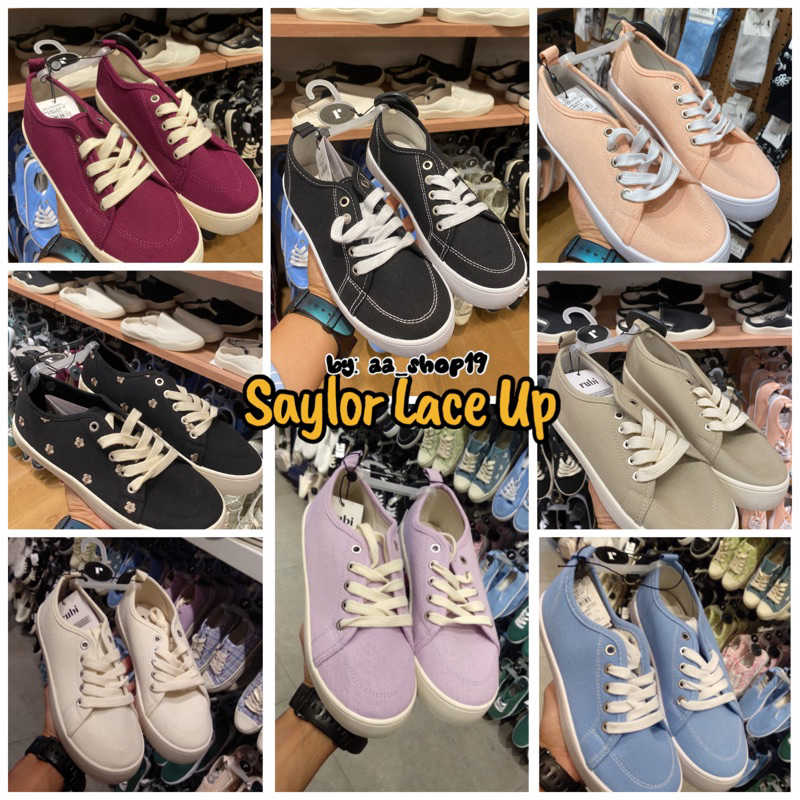 Jual RUBI SNEAKERS WANITA- SAYLOR LACE UP | Shopee Indonesia