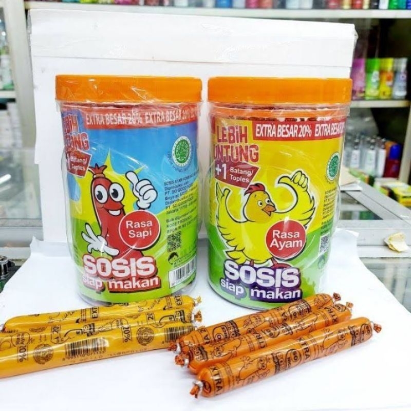 Jual Sosis So Nice 1 Toples Isi 24+1pcs @21g Rasa Ayam Sapi Siap Makan ...