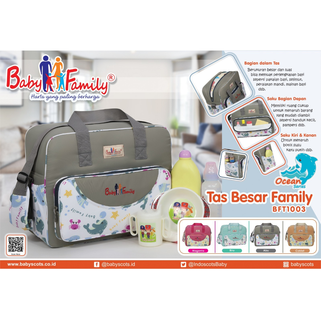 Jual Tas Bayi Besar Baby Scots Baby Family 7 BFT7301 / Family 8 BFT8301 ...