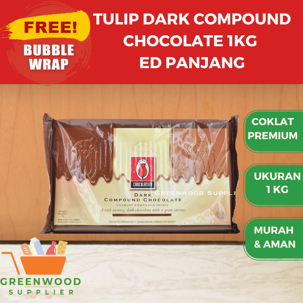 Jual Tulip Dark Compound Chocolate 1KG | Shopee Indonesia