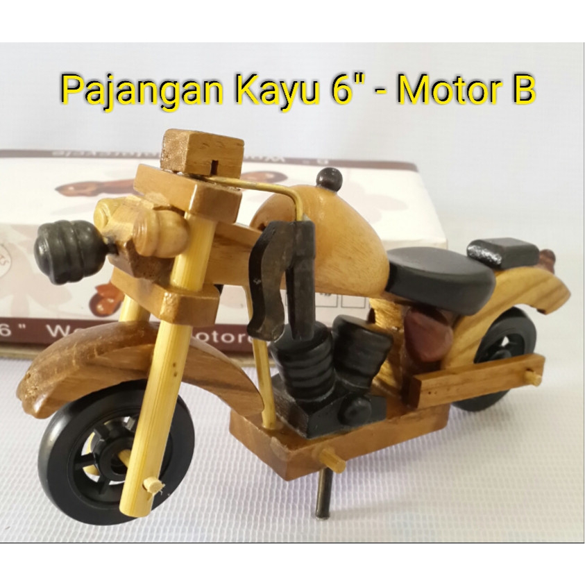 Jual Miniatur / Pajangan Kayu Motor 6B pajangan unik | Shopee Indonesia