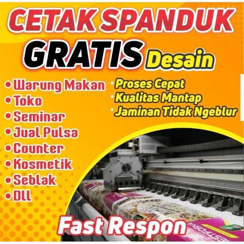 Jual CETAK SPANDUK, CETAK SPANDUK BESAR, CETAK BANNER BESAR, SPANDUNG ...