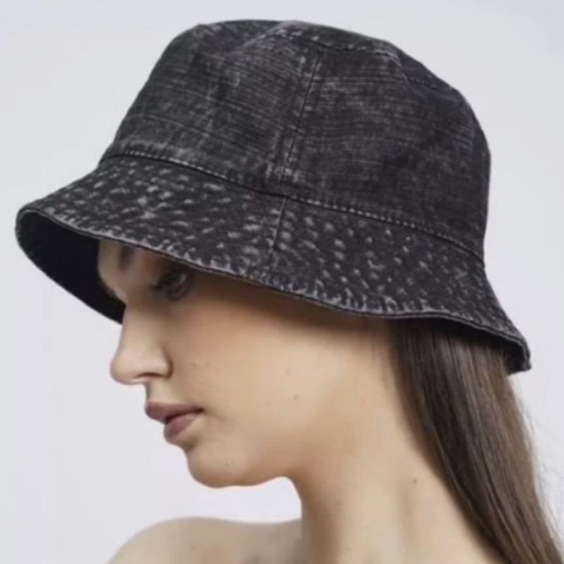 Jual BUCKET HAT JEANS UNISEX / TOPI BUCKET / TOPI SANTAI | Shopee Indonesia