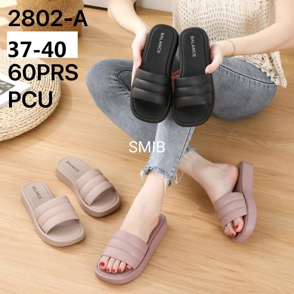 Jual Sandal Selop Wanita Karet Import BALANCE Motif Ban 1 Sol Tebal ...