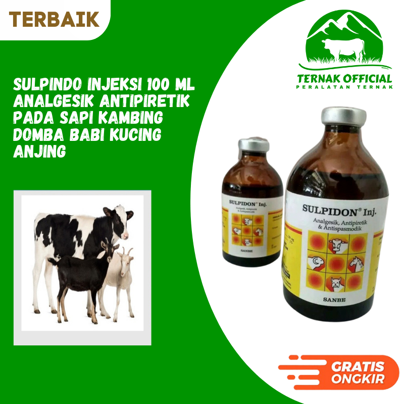 Jual SULPIDON INJEKSI 100ML Analgesik Antipiretik Pada Sapi Kambing ...