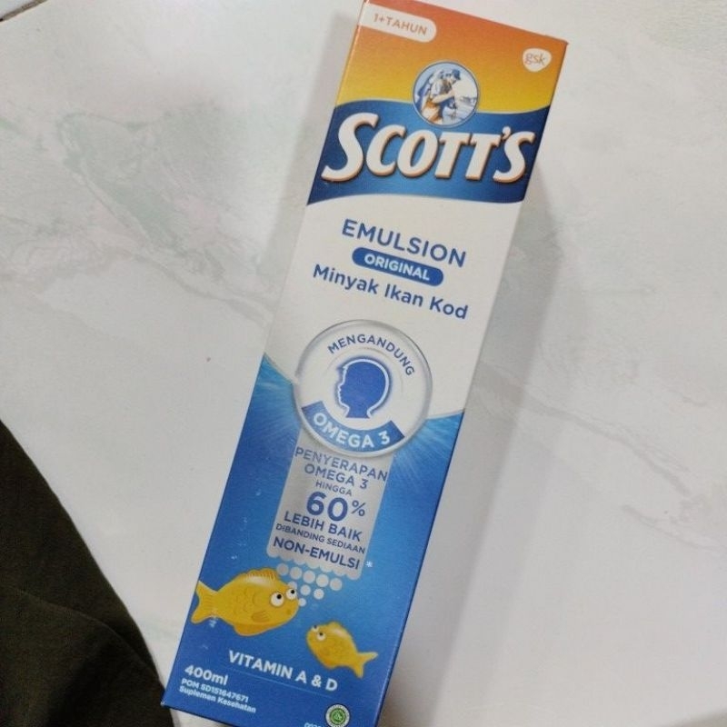 Jual Scotts Emulsion Original 400ml / Multivitamin/ Untuk Kesahatan ...