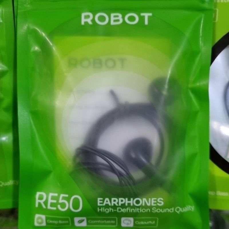 Jual Headset / Earphone ROBOT RE50 High Sond Quality | Shopee Indonesia