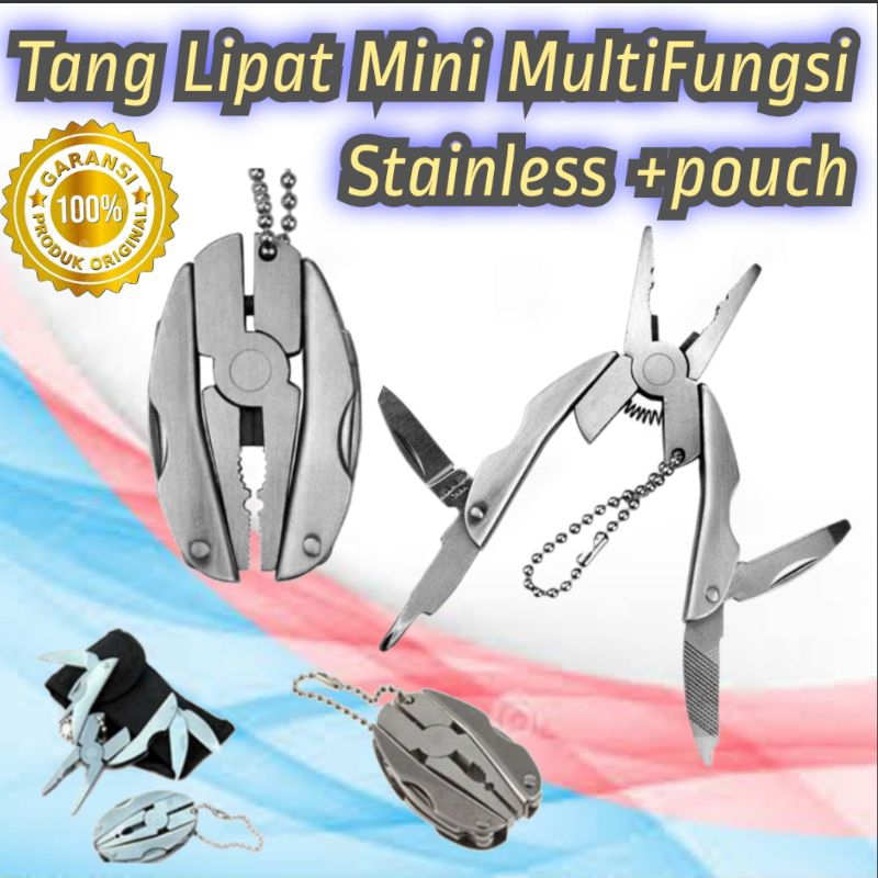 Jual Tang Lipat Mini EDC Portable Multifungsi Stainless Steel | Shopee ...