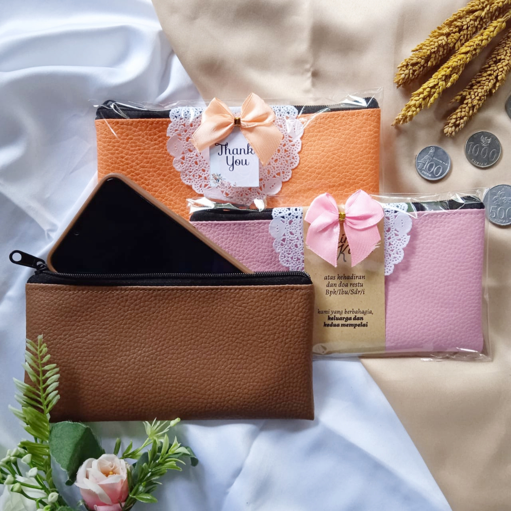 Jual SOUVENIR POUCH DOMPET BAHAN VINYL KULIT SINTETIS TANPA MINIMAL ...
