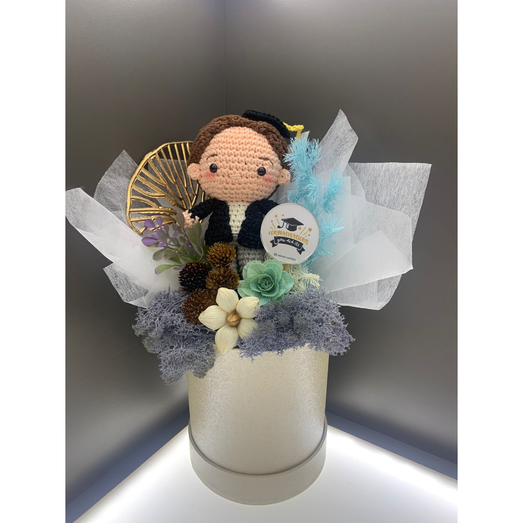 Jual Bloom Box Flower /Kado Wisuda / Hadiah Graduation Custom Preserved ...