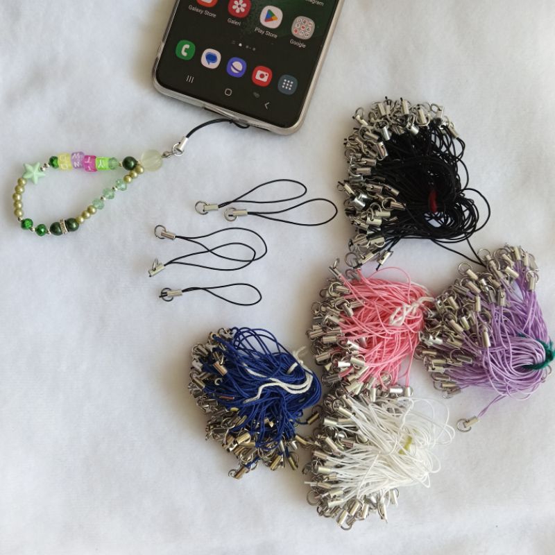 Jual Tali hp, 25pcs tali bahan gantungan hp | Shopee Indonesia