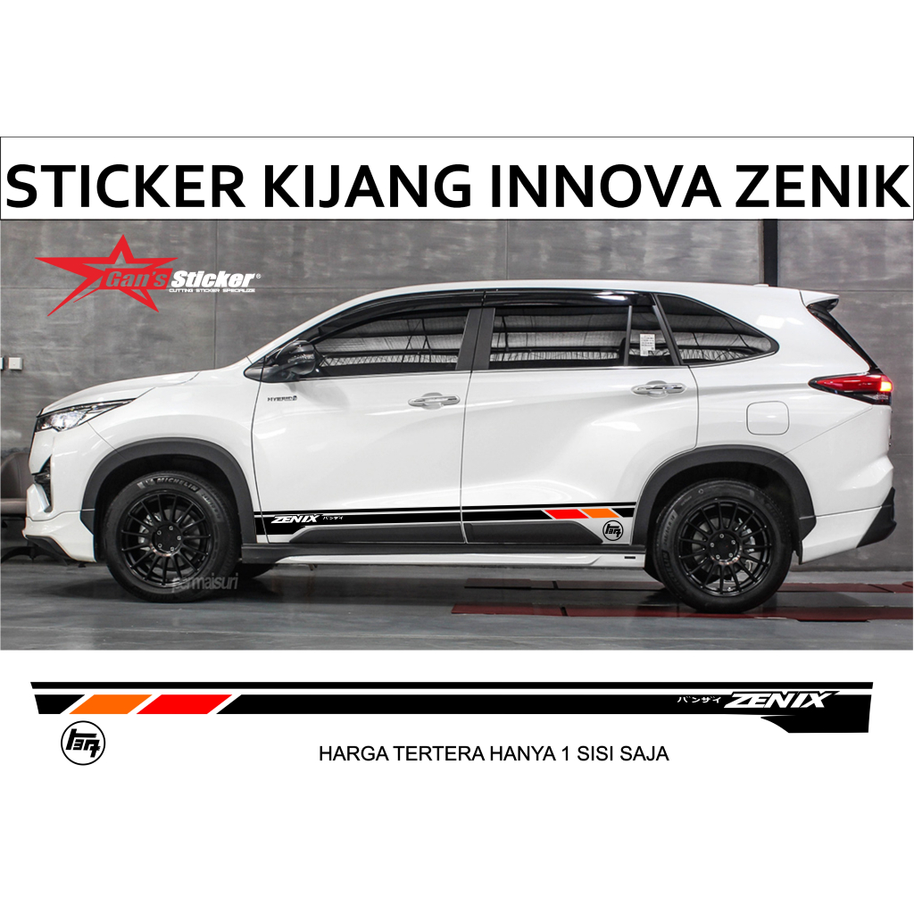 Jual sticker toyota kijang innova zenix aksesories kijang zeniz ...