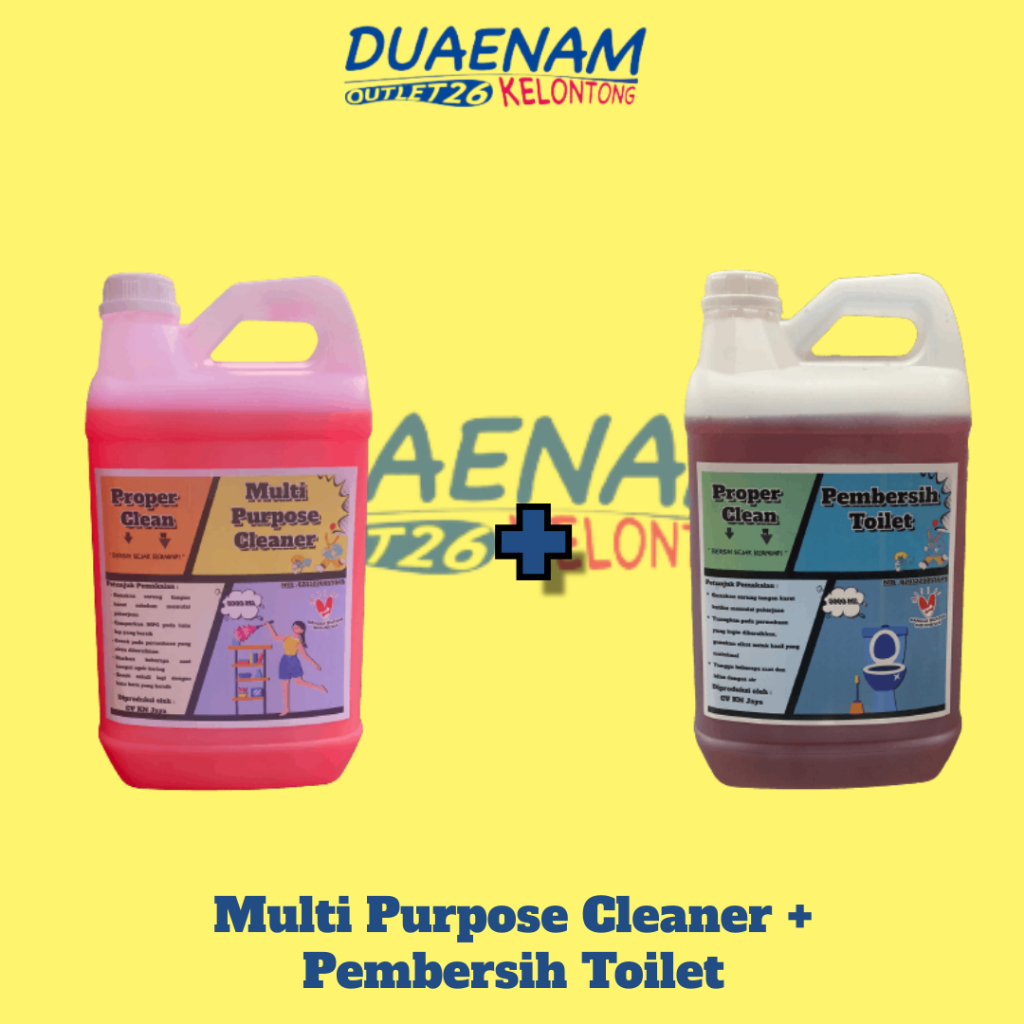 Jual Bundle Multi Purpose Cleaner dan Pembersih Toilet 5L Proper Clean ...