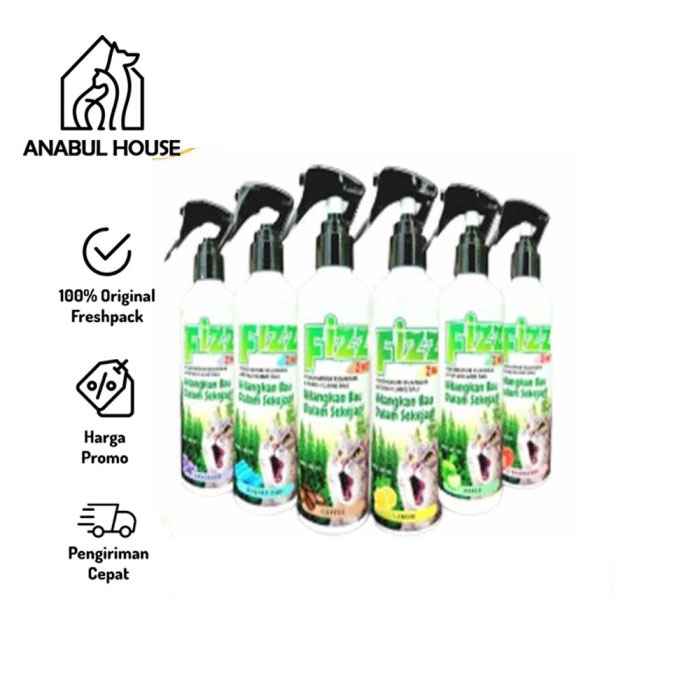 Jual FIZZ SPRAY 2 IN 1 - Penghilang Bau Hewan Dan Pengharum Ruangan 250 ...