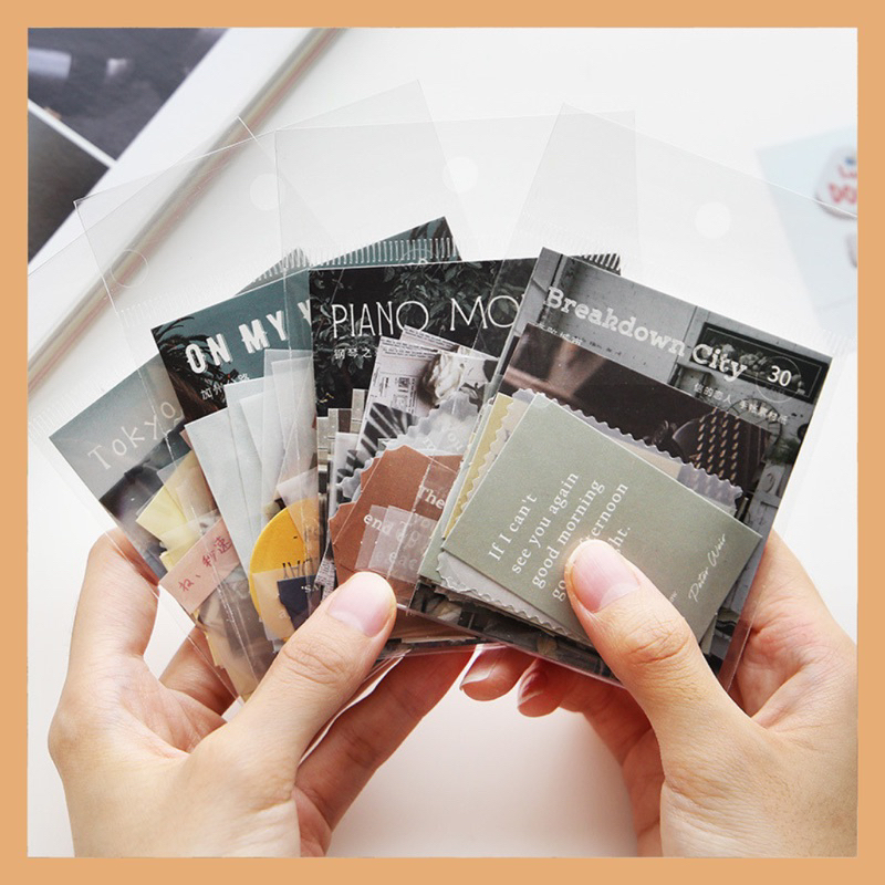 Jual 10pcs Kertas retro vintage deco bujo / Paper Retro DIY Scrapbook ...