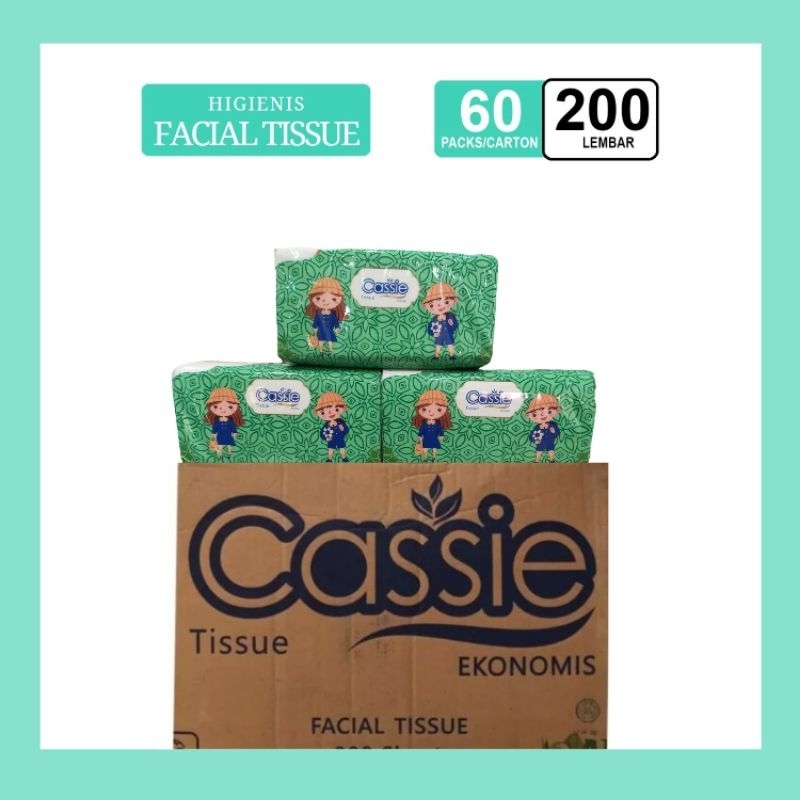 Jual New Packaging Tissue Cassie 250Gram 1 Dus | Facial Tissue | Shopee ...
