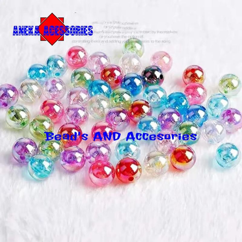 Jual MANIK MANIK KRISTAL BULAT WARNA PELANGI GLITTER | Shopee Indonesia