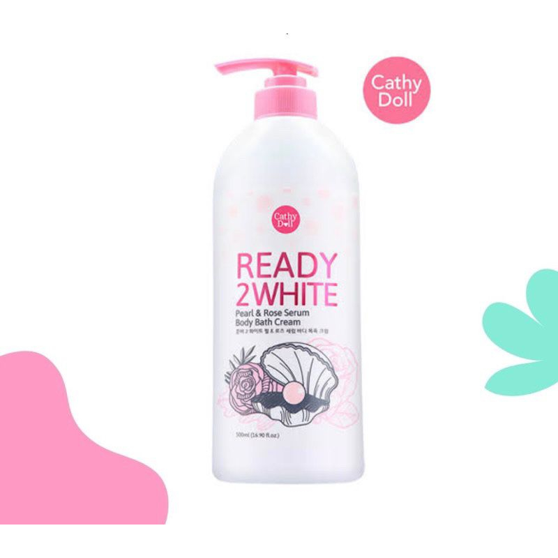 Jual Ready 2 White Pearl & Rose Serum Body Bath Cream Cathy Doll 500ml - SABUN MANDI ORIGINAL ...