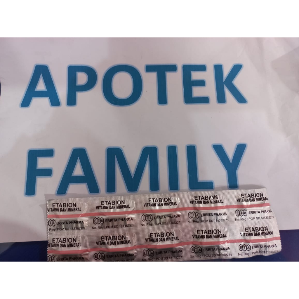 Jual ETABION Kapsul Penambah Darah (1 Strip isi 10 Kapsul) | Shopee ...