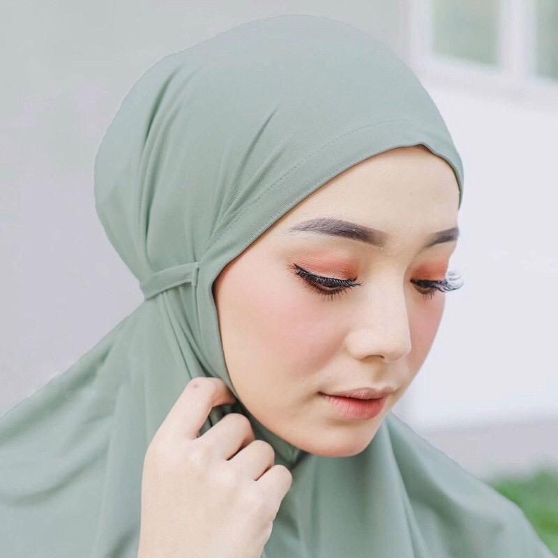 Jual Bergo Instan Jersey Tali/Jilbab Instan Tali Non pet / Hijab Bergo Tali Instan Maryam Jersey ...