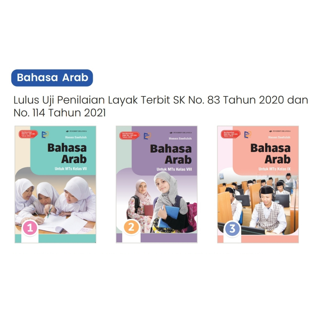 Jual BUKU BAHASA ARAB PENILAIAN SMP MTS KELAS 7 8 9 KMA K2019 ERLANGGA | Shopee Indonesia