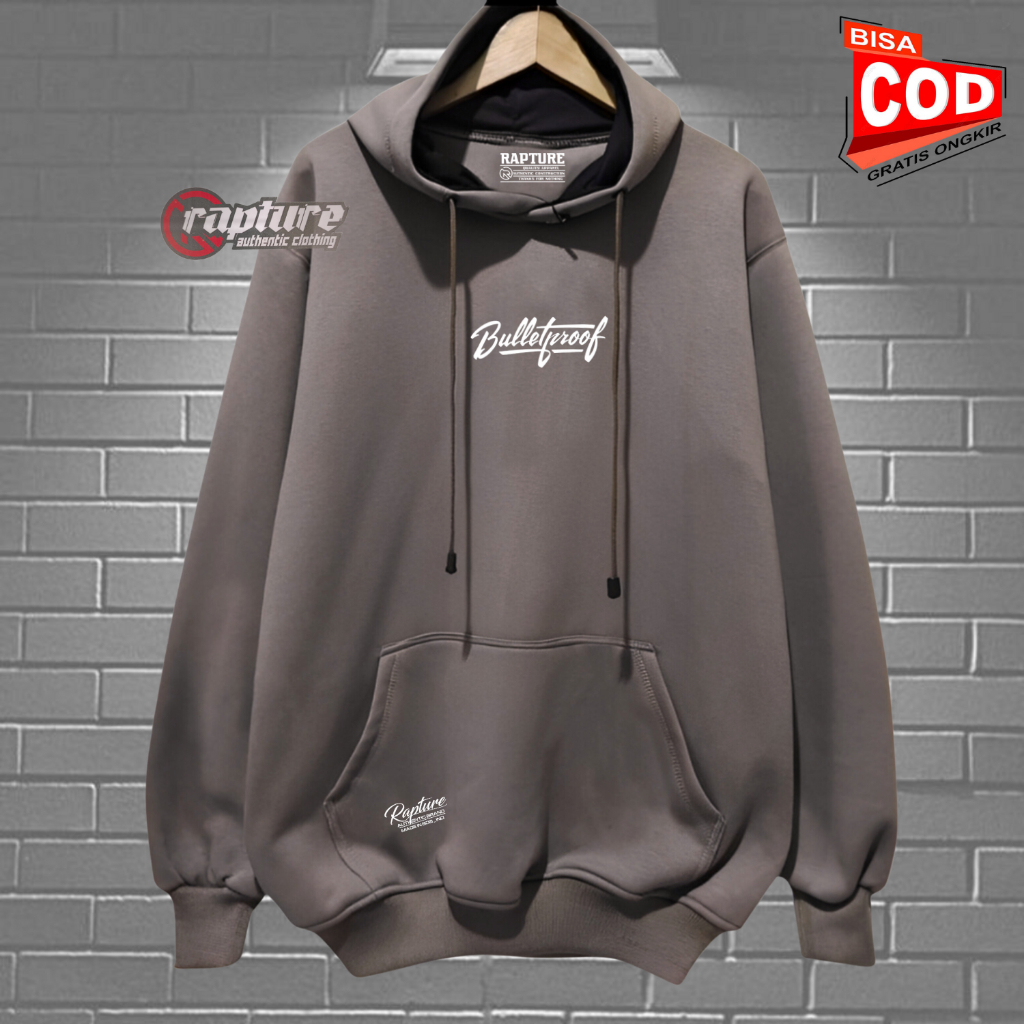Jual Hoodie Cowok Distro Oversize Warna Charcoal List BulletProof ...