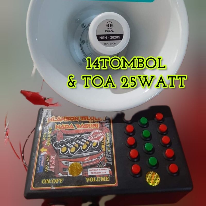 Jual KLAKSON TELOLET ELEKTRIK 14NADA BASURI TOA 25WATT | Shopee Indonesia