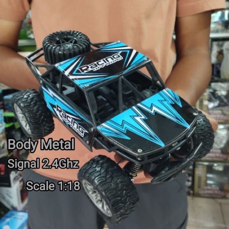 Jual mainan mobil remote control rc jeep robicon freedom scale 1:20 Cas ...