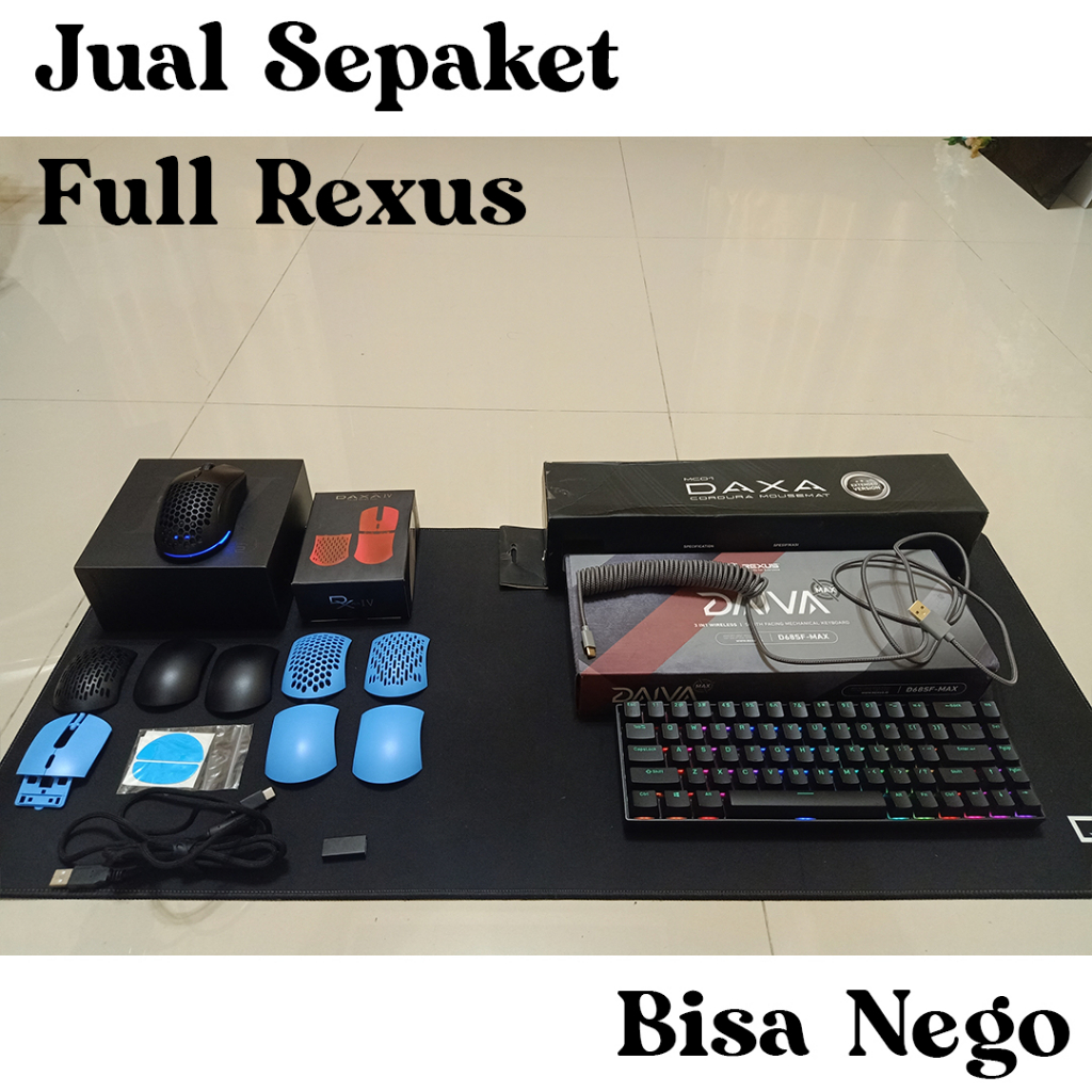 Jual Sepaket Mouse Daxa Air 4 gen 2 Keyboard Daiva Wireless dan ...