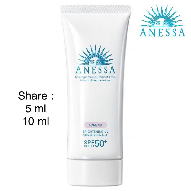 Jual ANESSA Tone Up Brightening UV Sunscreen Gel SPF50+ PA++++ | Shopee Indonesia