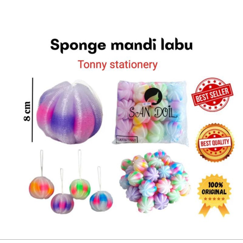 Jual Spon Mandi Labu 35g Warna Warni. | Shopee Indonesia