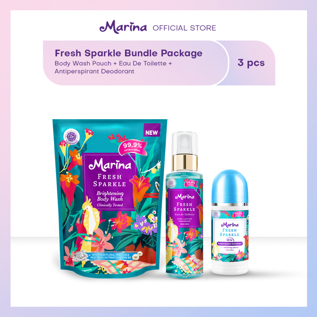 Jual Marina Fresh Sparkle Bundle Package | Shopee Indonesia