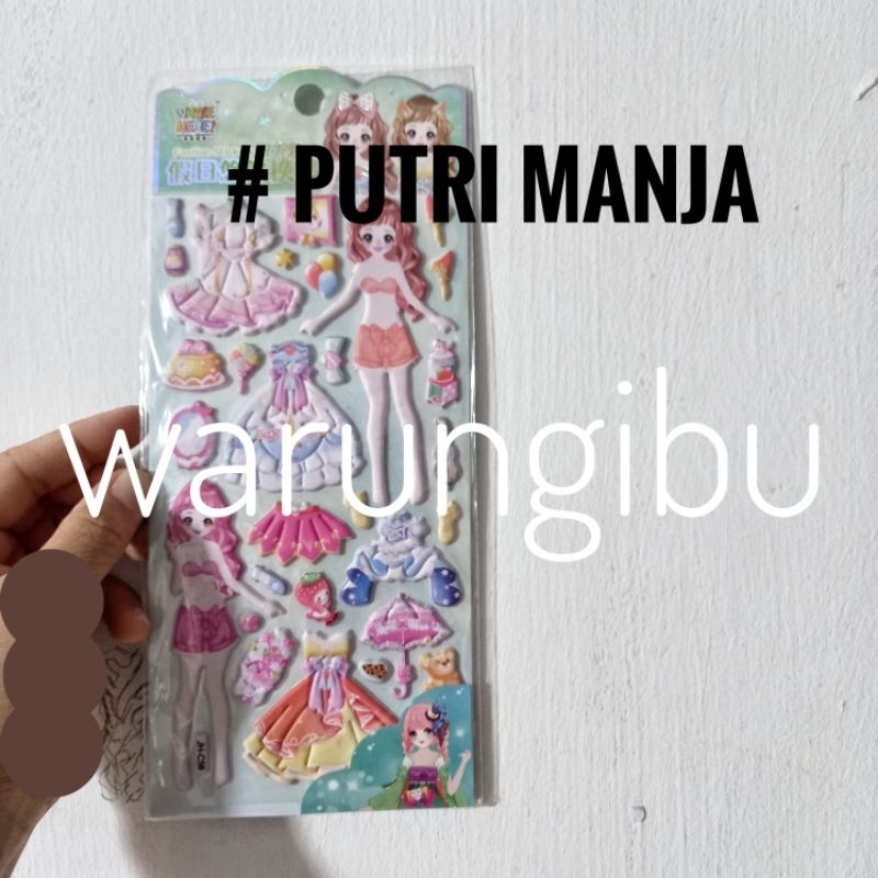 Jual Dress Up Girls Sticker Gambar Tempel Stiker Boneka Putri Baju ...