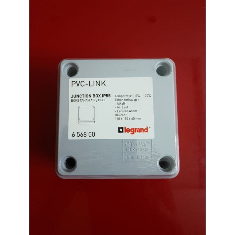 Jual Junction Box Weatherproof IP55 110 x 110 x 60 Legrand 656800 ...