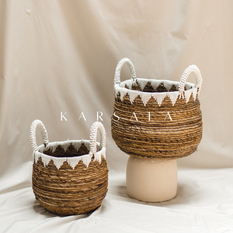 Jual KARSALA Nora Basket | Keranjang Laundry Anyaman Banana Macrame ... Jual KARSALA Nora Basket | Keranjang Laundry Anyaman Banana Macrame ...