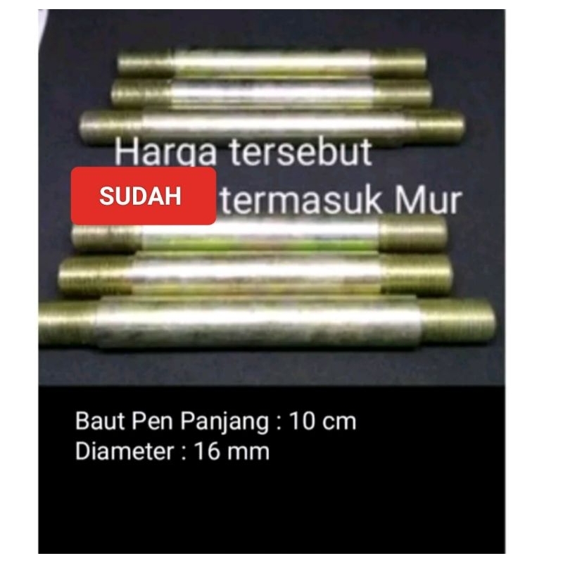 Jual Baut Pen Anting Per Modifikasi Panjang Triton Strada L200 L300 harga Satuan | Shopee Indonesia